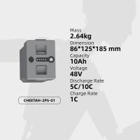China ZBDynamiX CHEETAH-2PS-01 48V Robotic Battery Pack | 10Ah Capacity, 50A Continuous Discharge Current, 110A Pulse Discharge Current for sale