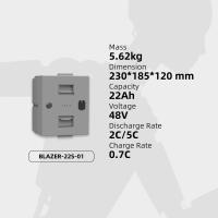 China ZBDynamiX BLAZER-22S-01 48V Semi-Solid-State Robotic Battery Pack | 22Ah Capacity, 50A Continuous Discharge, 110A Peak Discharge Current for sale