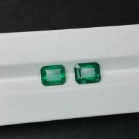 China Green Lab Cultured Sapphire Gems 3.98-4.1g/cm³ Density 9 Mohs Hardness for Jewelry Manufacturing for sale
