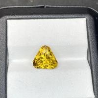 China Customized CZ Yellow Sapphire Gem for Earrings - 9 Mohs Hardness, 3.98-4.1 g/cm³ Density - Elegant Birthday Gift Option for sale