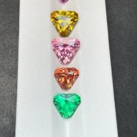 China Custom Al2O3 Lab-Created Sapphire Gems with Princess Cut for Rings - 9 Mohs Hardness, 2040°C Melting Point for sale