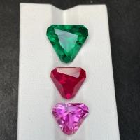 China Heart Shaped Pink Synthetic Sapphire Gems 9 Mohs Hardness 85% IR Transmission for Jewelry OEM Production for sale
