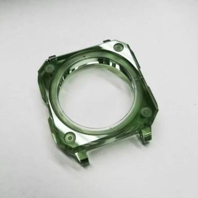 China Square Shape Green Sapphire Watch Case for OEM Production - 3D CAD Customization with 5-8 Week Delivery for sale