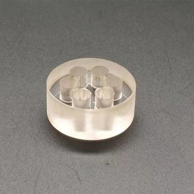 China Custom 2040°C Sapphire Components with Screw Holes - 9 Mohs Hardness Industrial Parts for sale