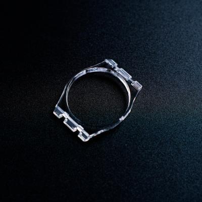 China Custom Sapphire Crystal Watch Case - 50pcs Minimum Order with 6-8 Week Delivery for Transparent/Colored Options for sale