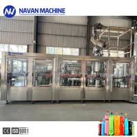 China Monoblock Carbonated Drink Filling Machine For Plastic Bottle With Screw Cap for sale
