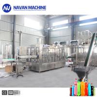 China 60 Heads Monoblock 3 In 1 PET Bottle Carbonated Drink Filling Machine Line for sale