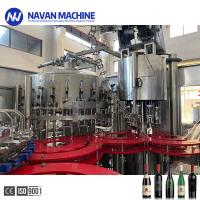 China Full Automatic Alcoholic Drink Wine Filling Bottling Machine For Glass Bottle for sale