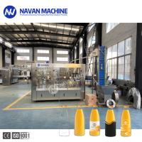 China Automatic 3 In 1 Pulp Granule Orange Juice Beverage Filling Equipment With Pull Ring Cap for sale