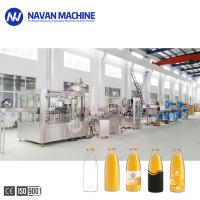 China Automatic 3 In 1 Pulp Granule Orange Juice Beverage Filling Equipment With Pull Ring Cap for sale