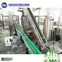 China Glass Bottle Carbonated Drink Washing Filling Capping Machine With Aluminum Cap for sale