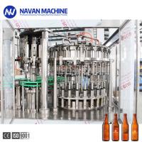 China Automatic 24-24-8 Glass Bottle Carbonated Sparkling Drink Beer Filling Machine for sale