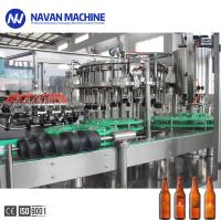 China Automatic Glass Bottle Liquor / Spirits / Beer Washing Filling Capping Bottling Machine for sale