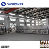 China 18 Heads Beer Cap Gas Filled Glass Bottle Filling Machine Cleaning Filling Cap Three In One for sale
