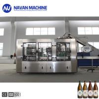 China High Speed Beer Filling Machine Glass Bottle Filler Equipment Balanced Pressure for sale