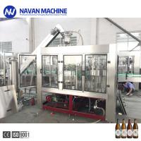 China 18 Heads Air Containing Aluminum Cap Beer Rinsing Filling Capping 3 In 1 Machine for sale