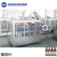 China Glass Bottled Carbonated Beer Filling Machine Rinsing Capping 3 In 1 Packing Equipment for sale