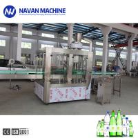 China Automatic Glass Bottle Liquid Non Gas Filling Machine With Plastic Covers for sale