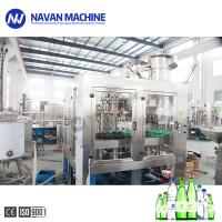 China Auto 2 In 1 Glass Bottle Carbonated Sparkling Drink Filling Capping Machine for sale