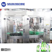 China Auto 2 In 1 Glass Bottle Carbonated Sparkling Drink Filling Capping Machine for sale