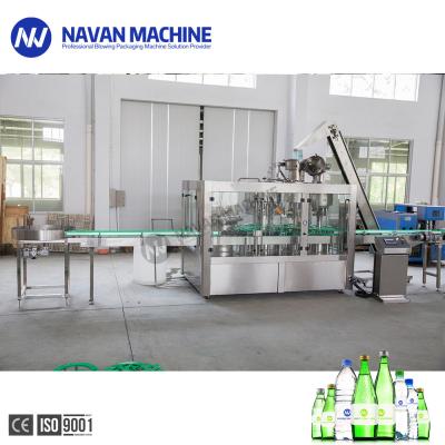 China 3 In 1 0-2L Glass Bottle With Aluminum Cap Washing Filling Capping Machine for sale