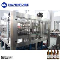 China Full Automatic Glass Bottle Beer Washing Filling Capping Machine With Crown Cap Bottling Plant for sale