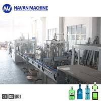 China Monoblock 200-2000ml Glass Bottle Carbonated Drink Vodka Filling Machine for sale