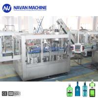 China Monoblock 200-2000ml Glass Bottle Carbonated Drink Vodka Filling Machine for sale