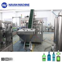 China Glass Bottle Soad Carbonated Drink Vodka Washing Filling Capping Machine for sale