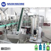China Auto 18 Heads Glass Bottle Carbonated Drink Vodka 3 In 1 Filling Machine for sale
