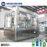 China Glass Bottle Vodka Washing Filling Capping Machine With Aluminum Cap for sale