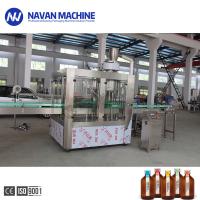 China Automatic Glass Bottle Liquid Non Gas Kombucha Filling Machine With Plastic Covers for sale