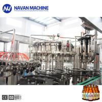 China Automatic 24-24-8 Glass Bottle Carbonated Sparkling Drink Kombucha Filling Machine for sale