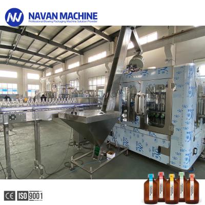 China Automatic 200-2000ml Glass Bottle Non Gas Beverage Kombucha Filling Machine for sale