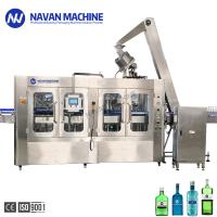 China Automatic Glass Bottle Non Gas Liquid Vodka 3 In 1 Filling Machine for sale