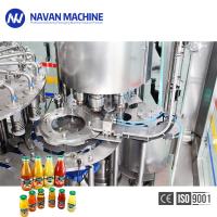 China Complete Automatic Rinsing Filling Capping Three In One For Glass Bottle Juice Production Line for sale