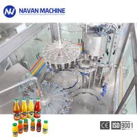 China Complete Automatic Rinsing Filling Capping Three In One For Glass Bottle Juice Production Line for sale