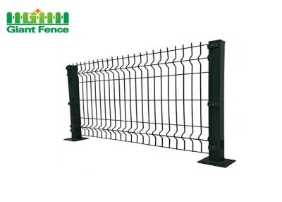 China HGMT 75×150mm 3D PVC Coated Square Column Garden Fence with 2-3m Panels and 1.8-2.5m Posts for sale