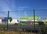 China PVC Coated V Mesh Security Fence 55x200mm Hole Size 2m Panel Length for sale