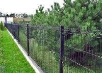 China Rectangle Post V Mesh Security Fencing 1030mm Height Welded Wire PVC Coated for sale