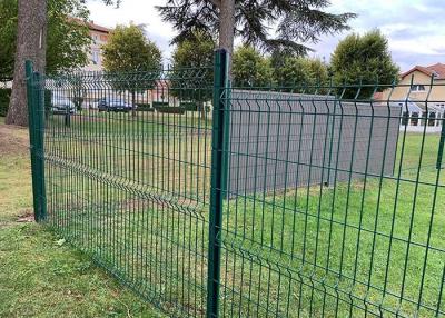 China PE Coated V Mesh Security Fencing 2m Panel 830mm Height 3D Curved for sale