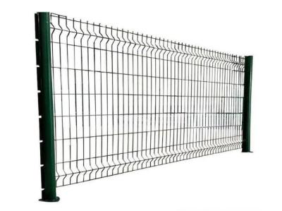China PVC Coated 3 or 4 Curved Welded Wire Mesh Panels 1030mm Height for Security Fencing for sale