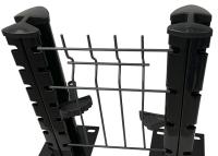 China Outdoor PVC Coated 3D Wire Mesh Fence 1030mm Height 50x100mm Opening for sale