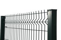 China Iron 3D V Mesh Curved Wire Mesh Fence Panel Powder Coated 1.8m Height 50x200mm Mesh for sale