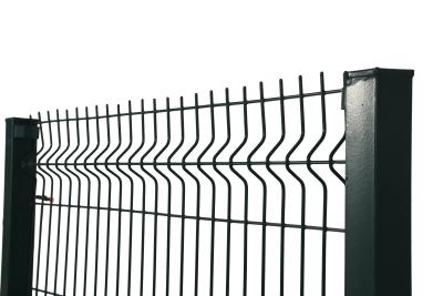 China Iron 3D V Mesh Curved Wire Mesh Fence Panel Powder Coated 1.8m Height 50x200mm Mesh for sale