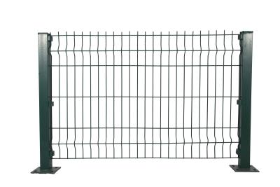 China Galvanized PVC Coated 3D Curved Wire Mesh Fence Panel 50x100mm 1.03m Height for sale