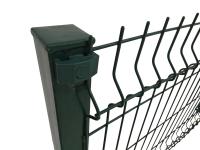 China 3D Galvanized Garden Wire Mesh Fence PVC Coated 50x100mm Mesh 1.5m Height for sale