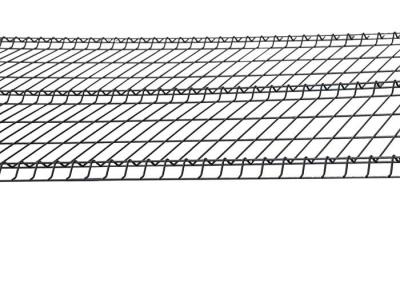 China 3D V Mesh Fencing PVC Coated Green Black Grey Welded Wire Mesh Security Fence Panel 50x200mm for sale