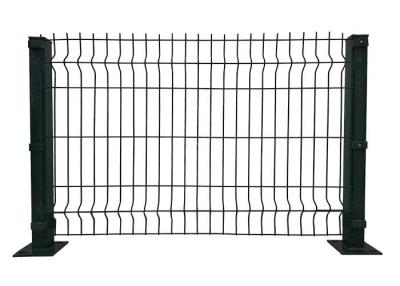China Custom 3D Curved Welded Wire Mesh Garden Fence Panel 2m Height PVC Green Fence for sale