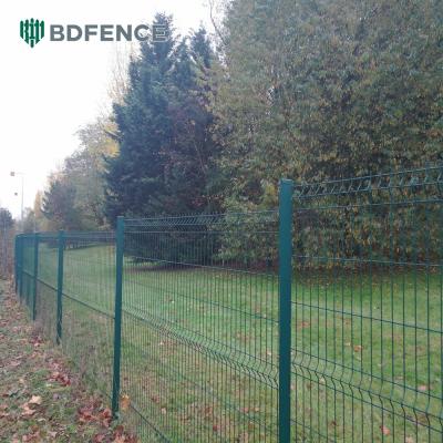 China 3D Curved Welded Wire Fence Panel 2m Height 4.0mm Wire Diameter for Garden Security for sale